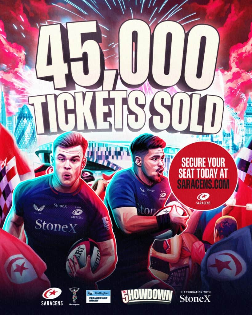 The Showdown 5 Sets Sales Pace Record! - Saracens