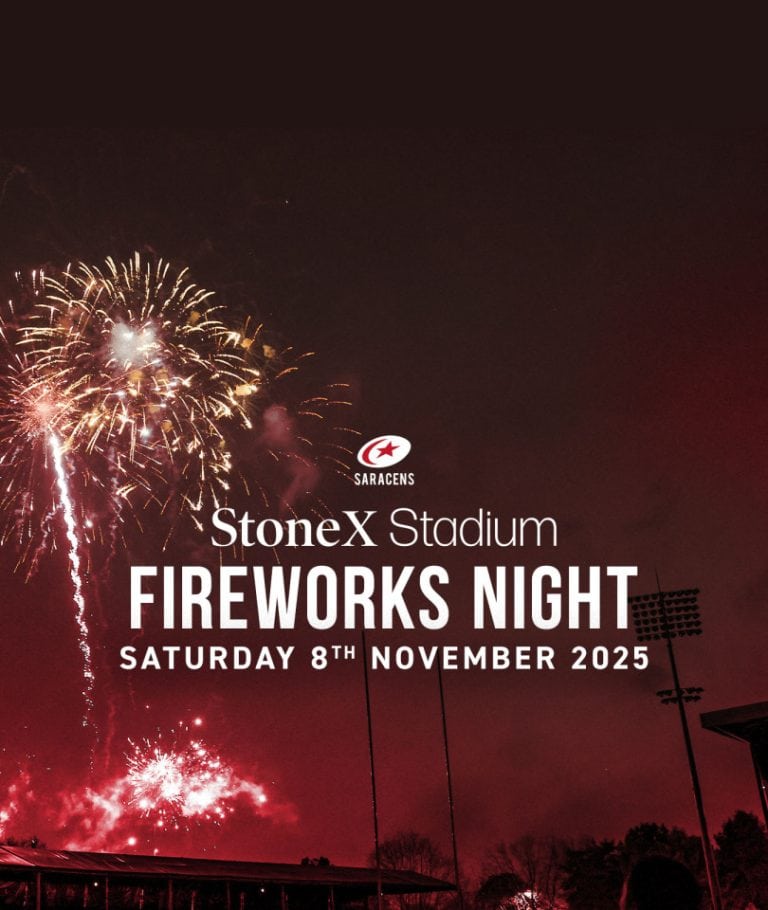 StoneX Stadium Fireworks return on Saturday 8 November - Saracens