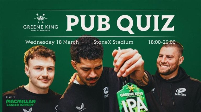 The 2026 Greene King Pub Quiz - Saracens